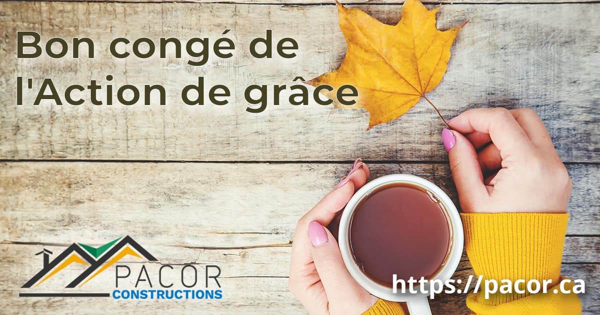 Bon congé de l'Action de grâce